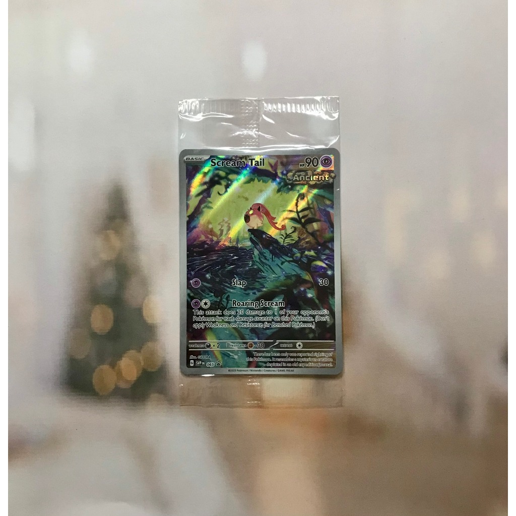 Pokemon Scream Tail - SVP065 - Genuine English Illustration Rare Promo ...