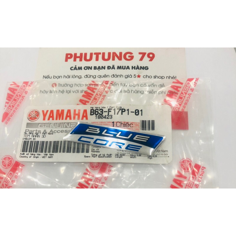 Blue CORE stamp, energy stamp, genuine yamaha grande stamp | Shopee ...