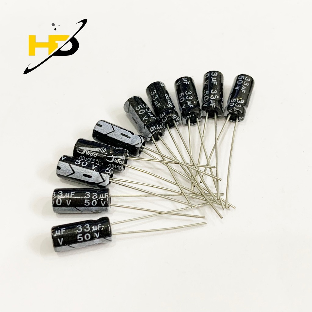 [COMBO 20] Specialized Capacitor 33uF 50V Polarized 5x11mm | Shopee Malaysia