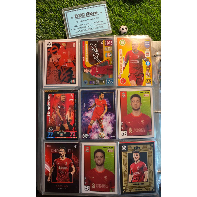 Odd CARD - LOT CARD - JORDAN HENDERSON - DIOGO JOTA (LIVERPOOL ...
