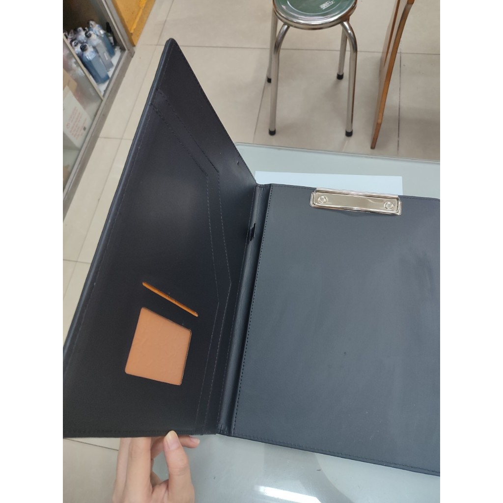 Premium black simili double signature cover, A4 size | Shopee Malaysia