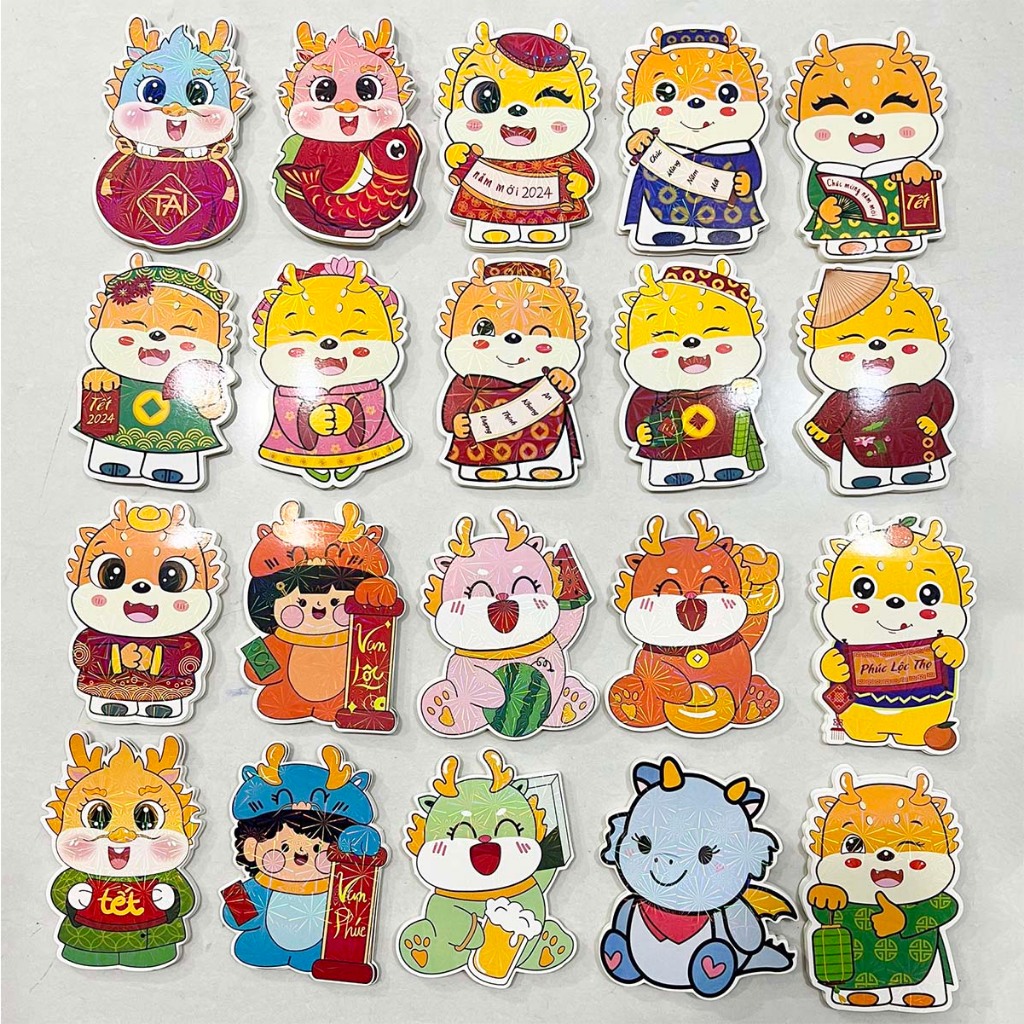 Chibi lixi red envelopes hot trend 2024, CNY 2024, lovely dragon lixi ...