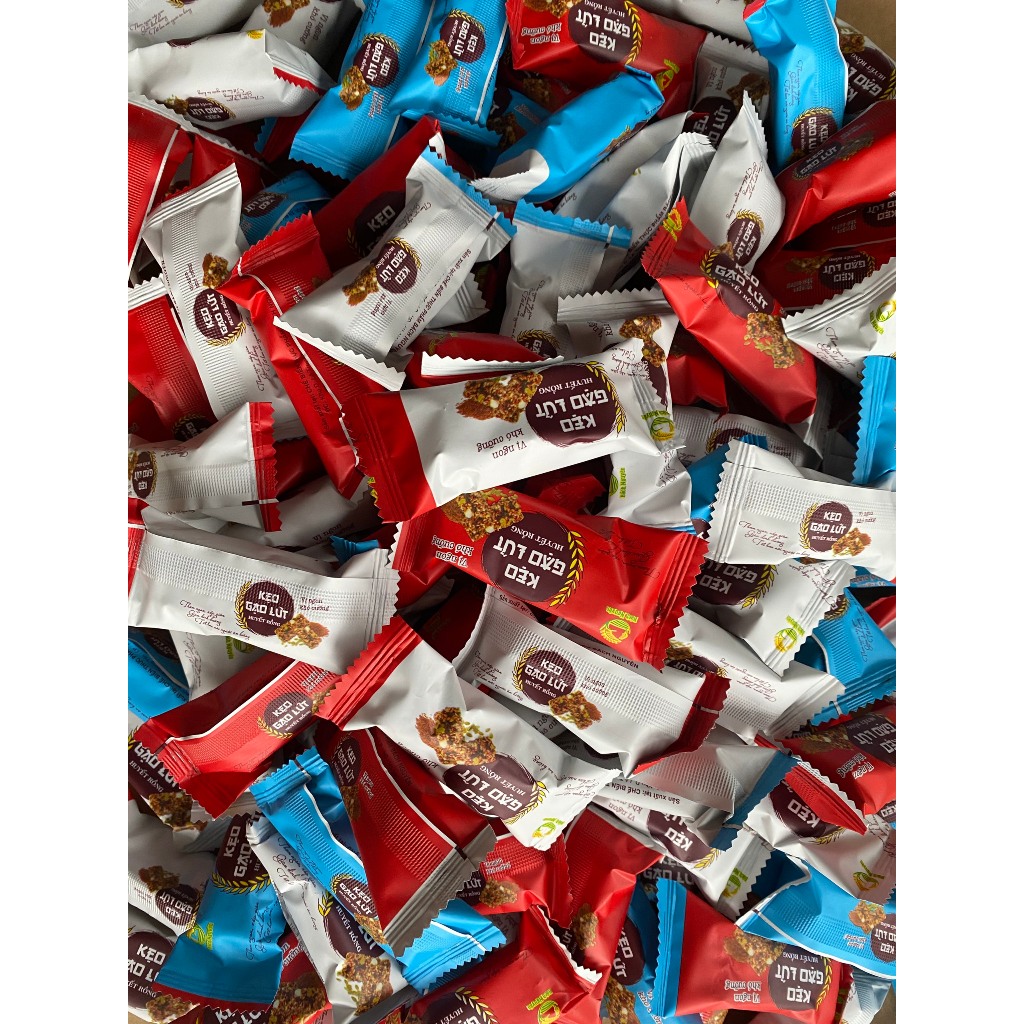 [New Delicious candy] Combo 500g Brown Rice Candy Delicious, crunchy ...
