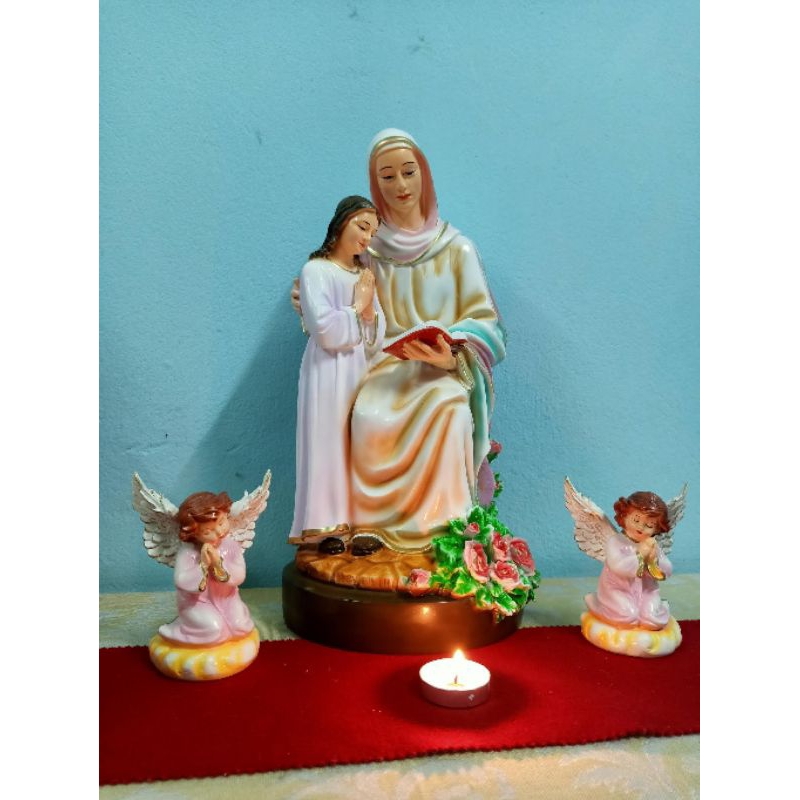 Statue of Saint Anna and Maria. 38cm | Shopee Malaysia
