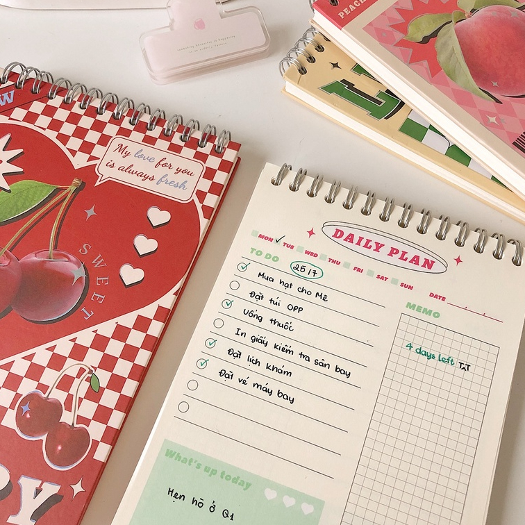 XO Fruit planner weekly planner spring notebook 120 pages | Shopee Malaysia