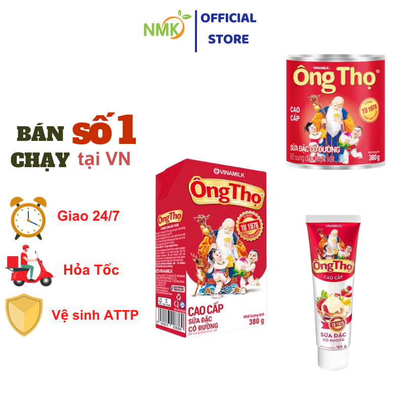 Ong Tho milk white 380g / red 300g / paper box 380g / tube 165g ...