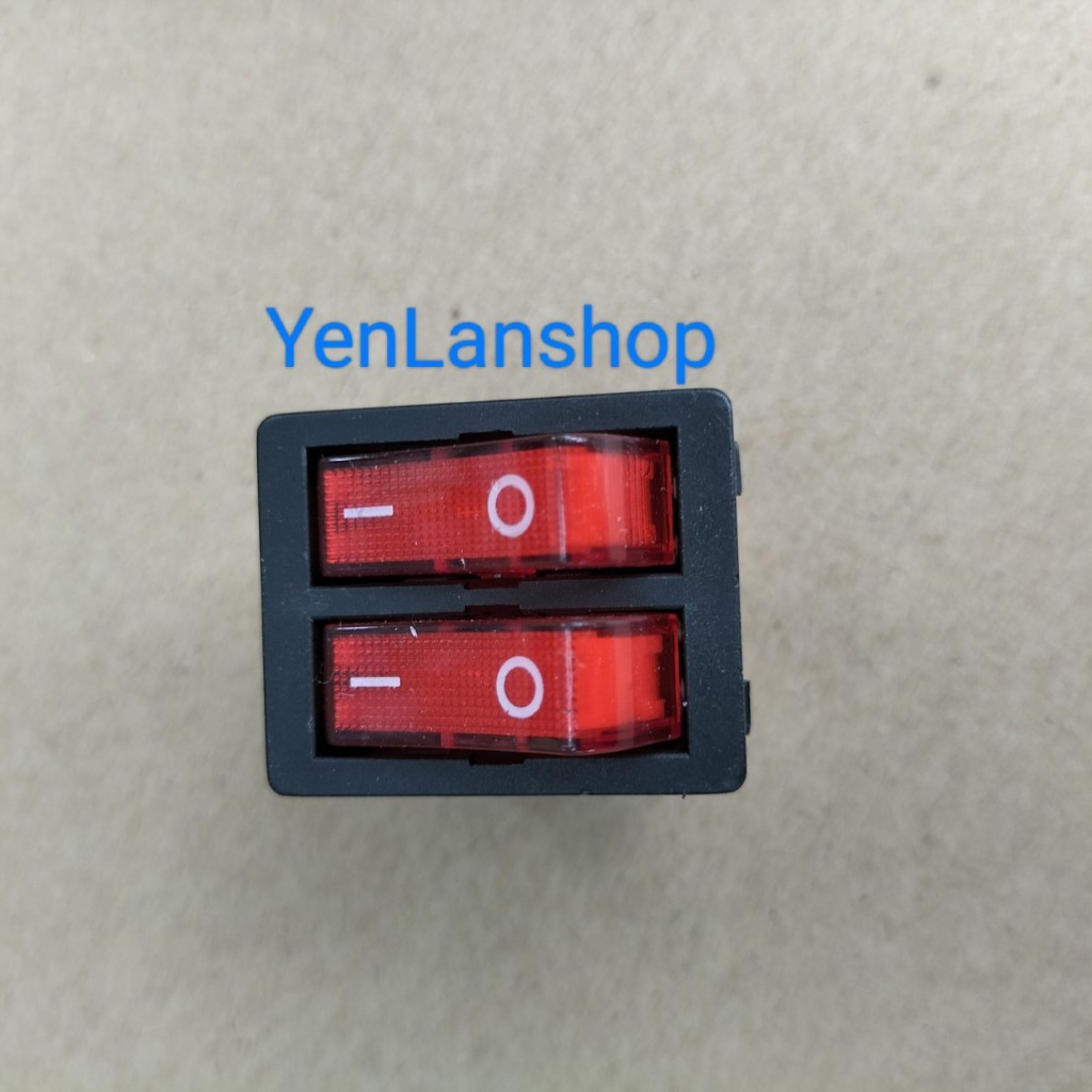Double 6-pin rocking switch, 16A-250V (31x25mm) | Shopee Malaysia