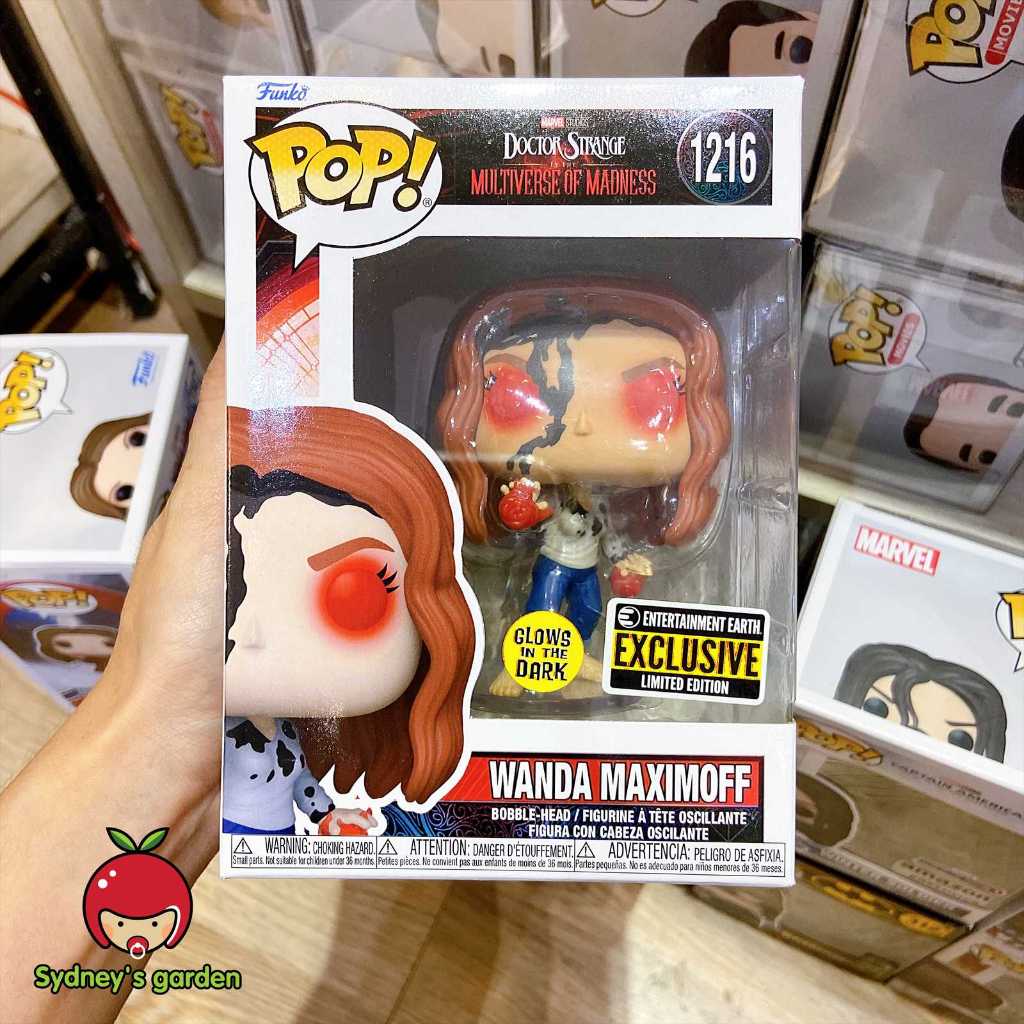 Funko Pop MARVEL Figure - WANDA MAXIMOFF (GITD) (ENTERTAIMENT EARTH ...