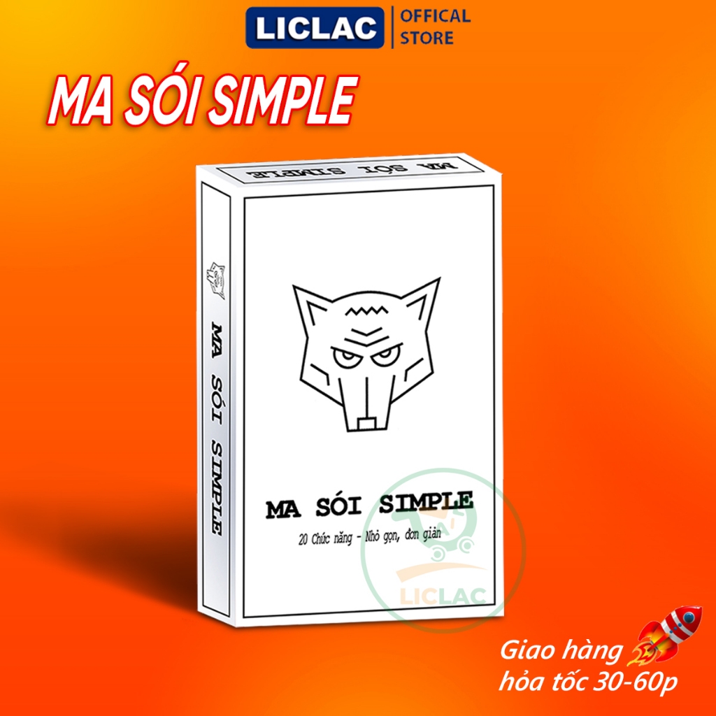 Simple Werewolf Card 21 cards of thick waterproof paper with ...