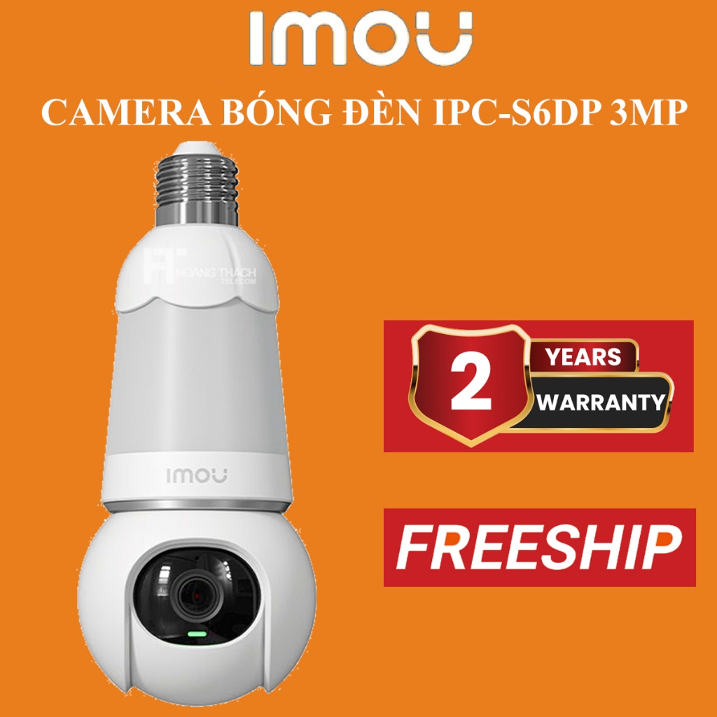 Imou Bulb CAM IPC-S6DP 3Mp I WiFi Camera Rotates 360 Degrees Smart I ...