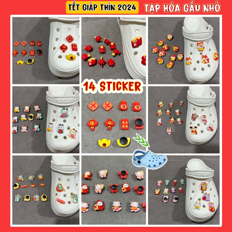 |CNY 2025| 3d Sticker and Charm Set with many DIY Tet 2025 theme ...
