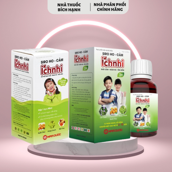[Genuine] Ich Nhi cough and cold syrup (90ml) - Cough relief, phlegm ...