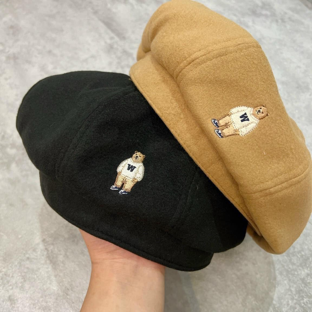 [100% Authentic] Genuine Whoau hat embossed bear Steve Beret beautiful ...