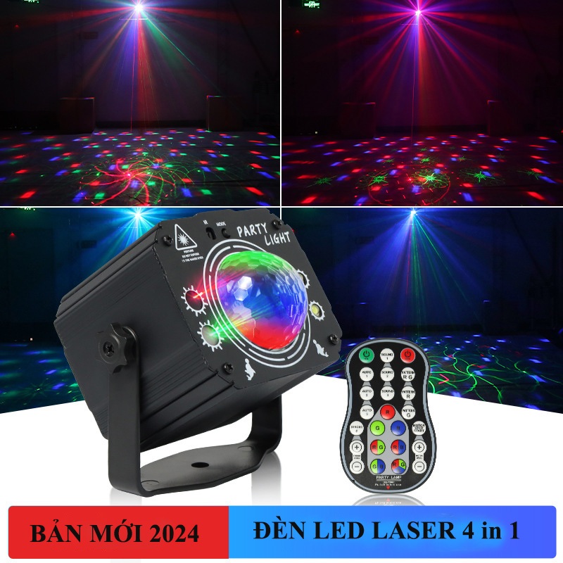 New version - 4-in-1 laser LED light, karaoke room stage decoration ...