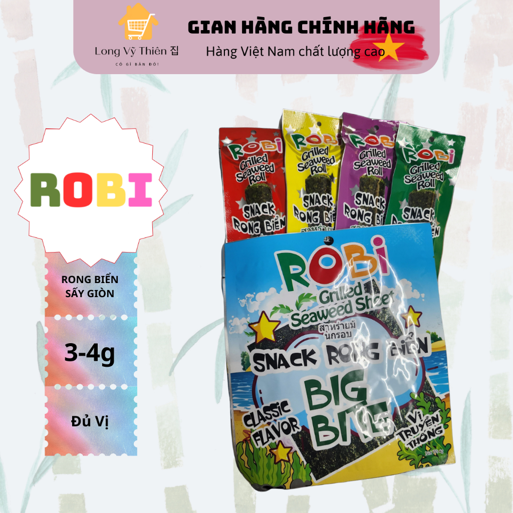 [Combo 50+40] ROBI Instant Seaweed Snack (3g / 4g) | Shopee Malaysia