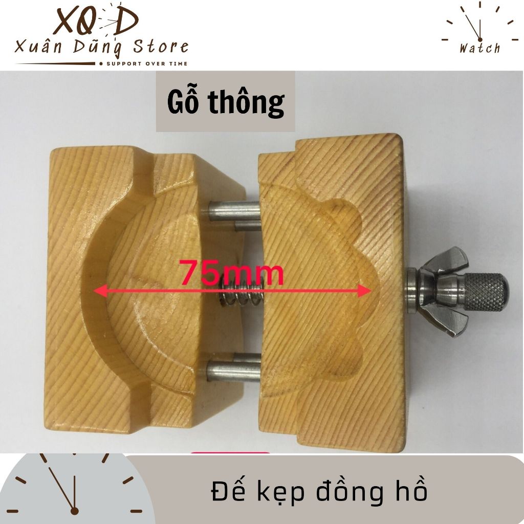 Watch repair tools Wooden watch clamp base Watch holder Watch fixing ...