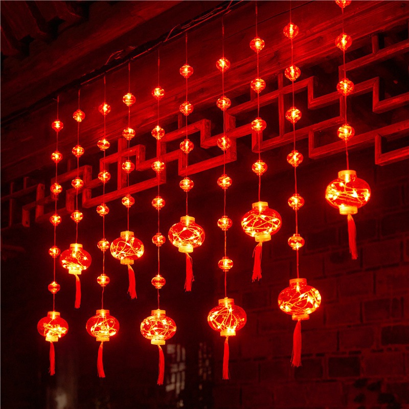 Decorative LED curtain light CNY 2022 in the shape of a 3 meter ...