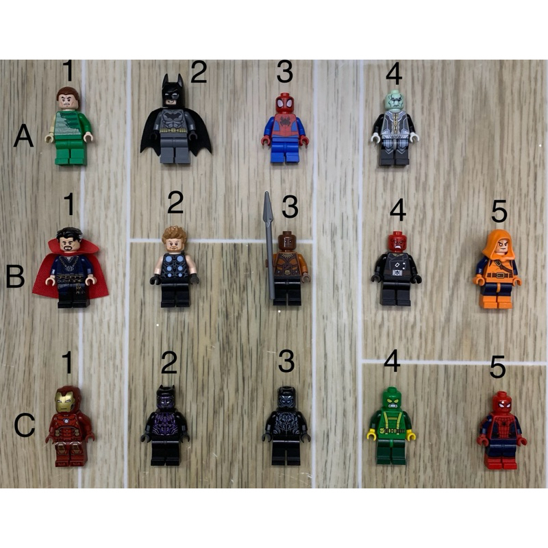 Lego minifigures genuine marvel and batman superhero characters ...
