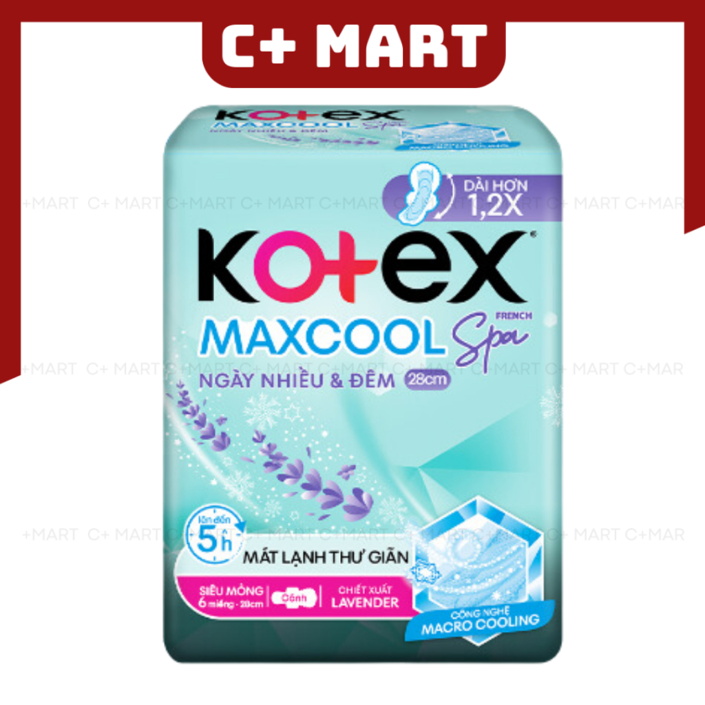 Kotex Maxcool French Spa sanitary napkin Day More and Night 28cm (6 Pieces) | Shopee Malaysia