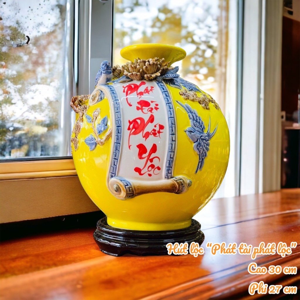 Loc Phat Tai Phat Loc Suction Vase 30cm high | Shopee Malaysia