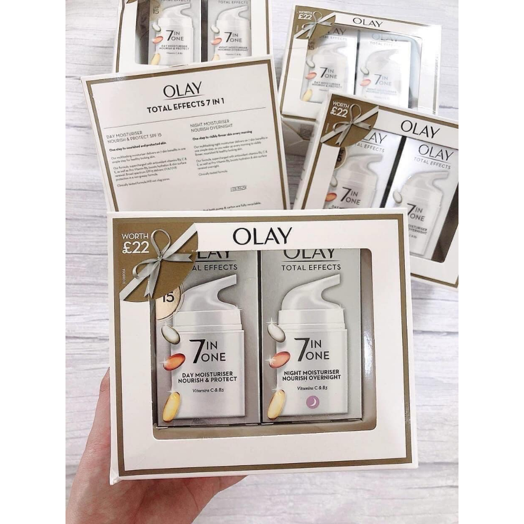 (UK Version) Olay Total Effects 7in1 facial cream 37ML Day and Night ...