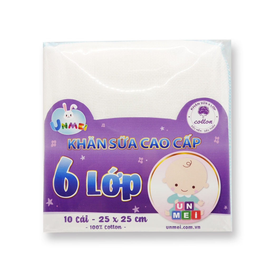 Unmei Japanese Milk Towel 100% Cotton, 6 Layers Thick for Babies from ...