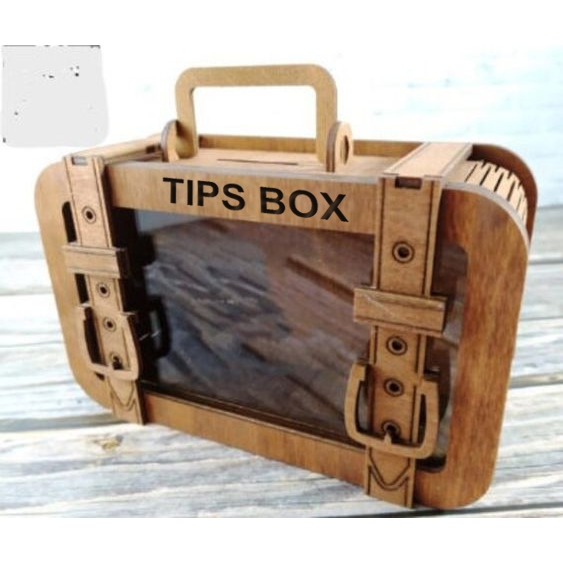 Wooden TIPS BOX, unique model, new and unique style, made to order ...