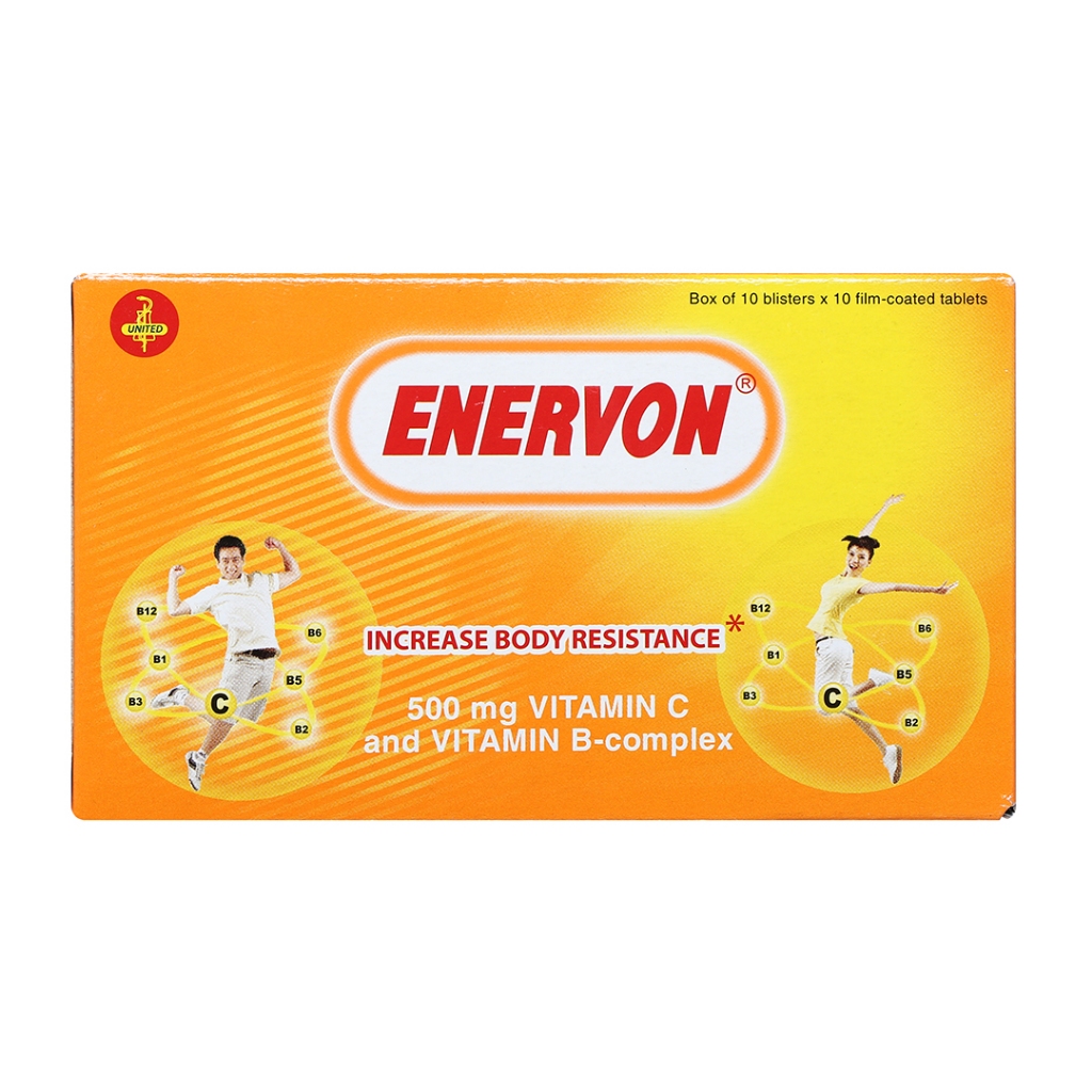 Enervon Vitamin B and Vitamin C Supplement (Box of 100 tablets ...