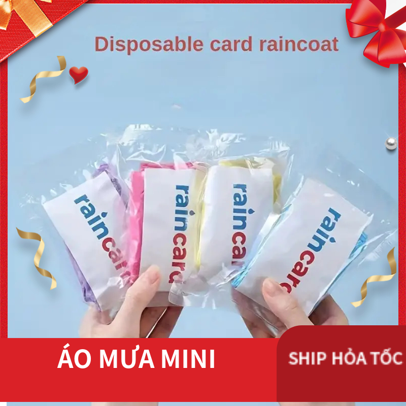 Compact vacuum-compressed disposable mini raincoat, weight 20g | Shopee ...