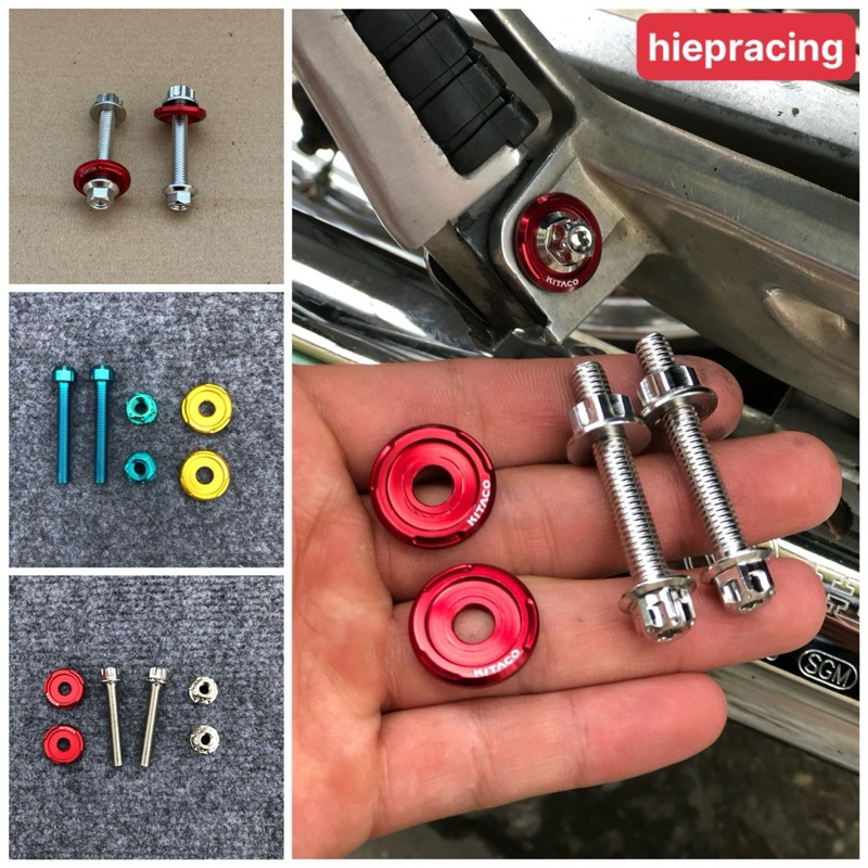 Footrest screw set with mounting bracket for honda models | Shopee Malaysia