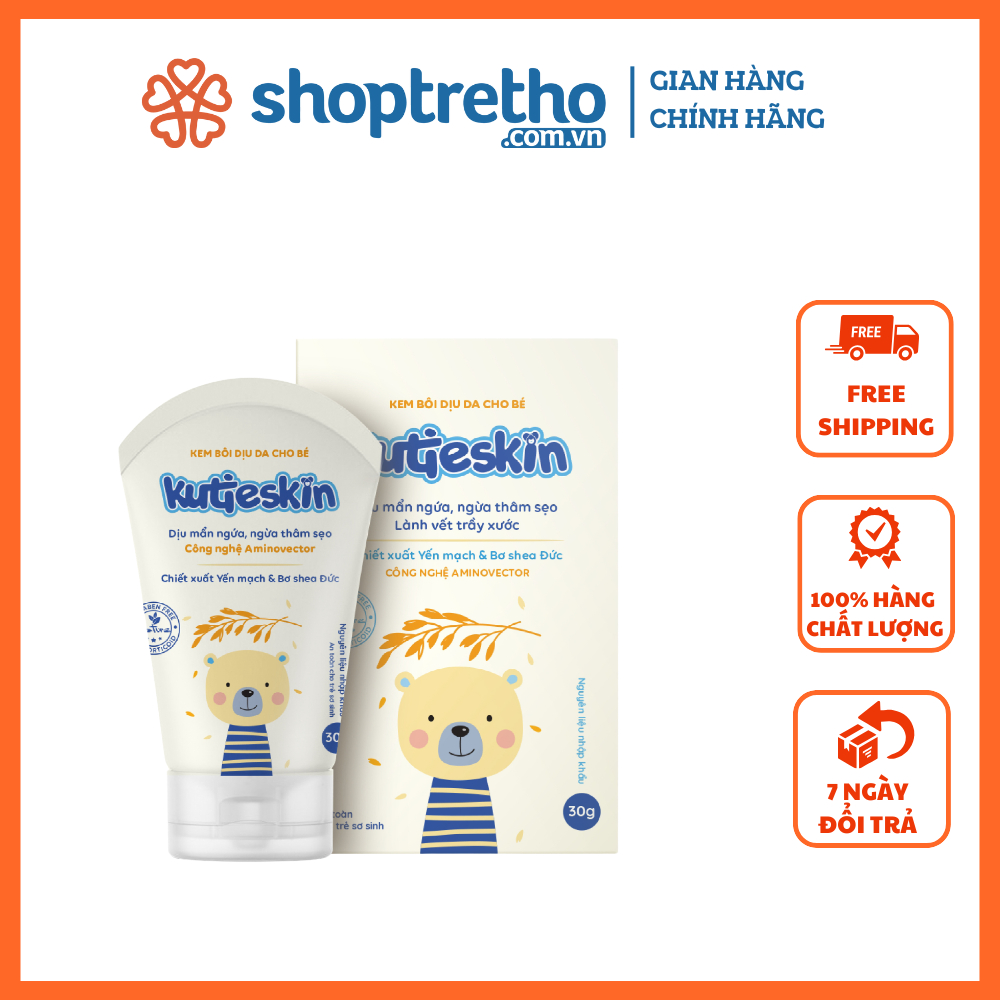 Kutieskin skin soothing cream 30g, helps soothe baby's skin, reduces ...