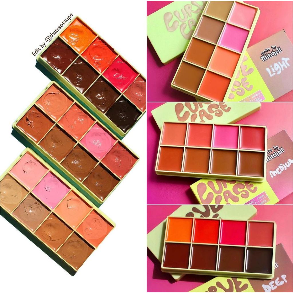 Made By Mitchell CREAM Color PALETTE - CURVE CASE CREAM BLUSHER PALETTE ...