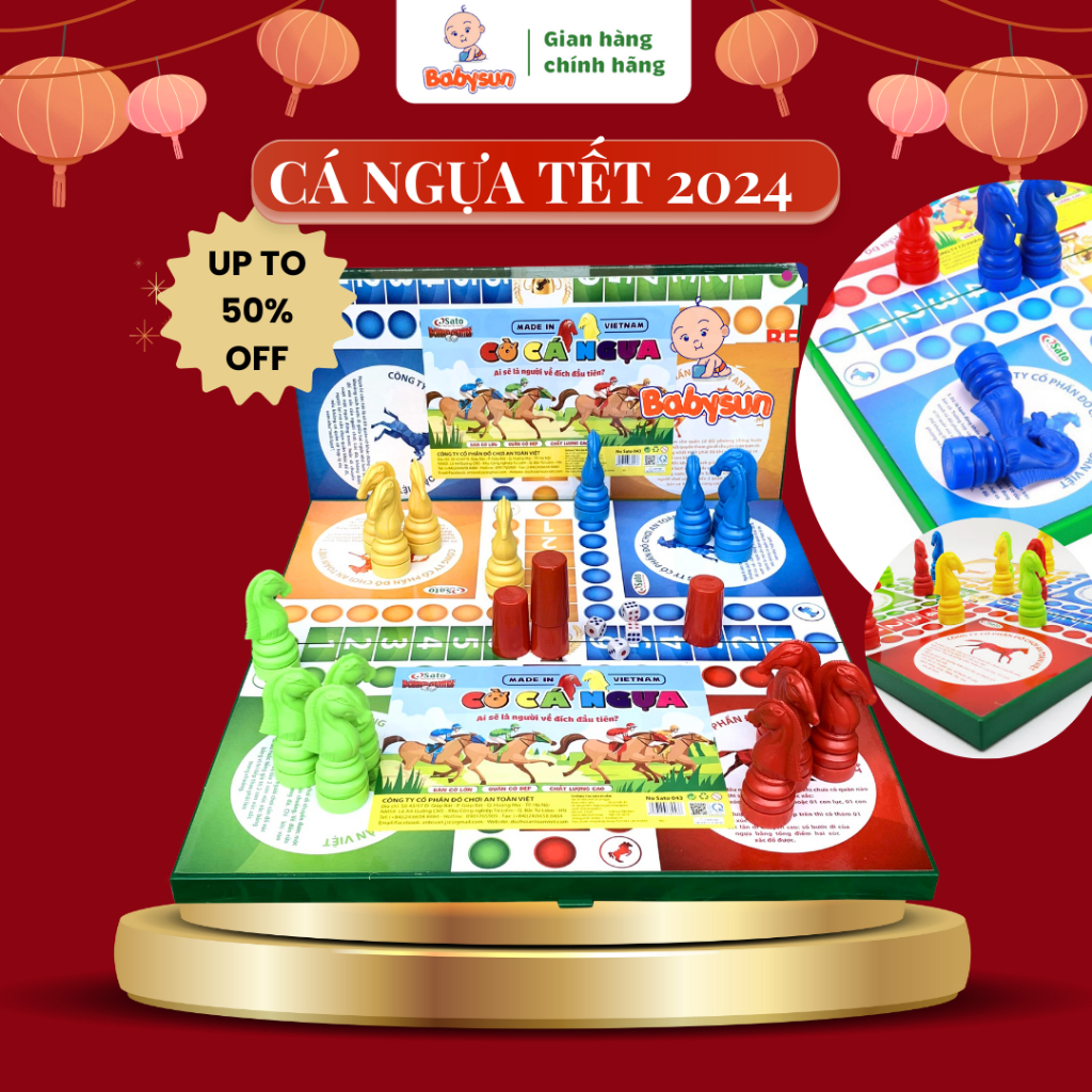 Toy CNY Giap Thin 2024 - High quality large seahorse flag, intellectual ...