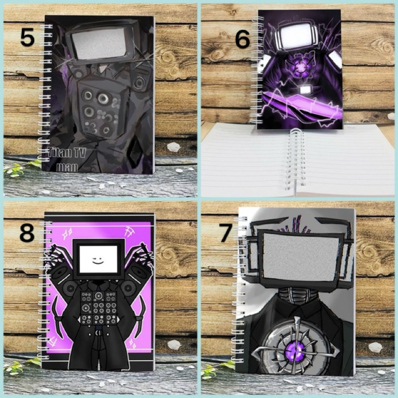 Titan tv man skibidi toilet notebook 200 pages / titan tv man game ...
