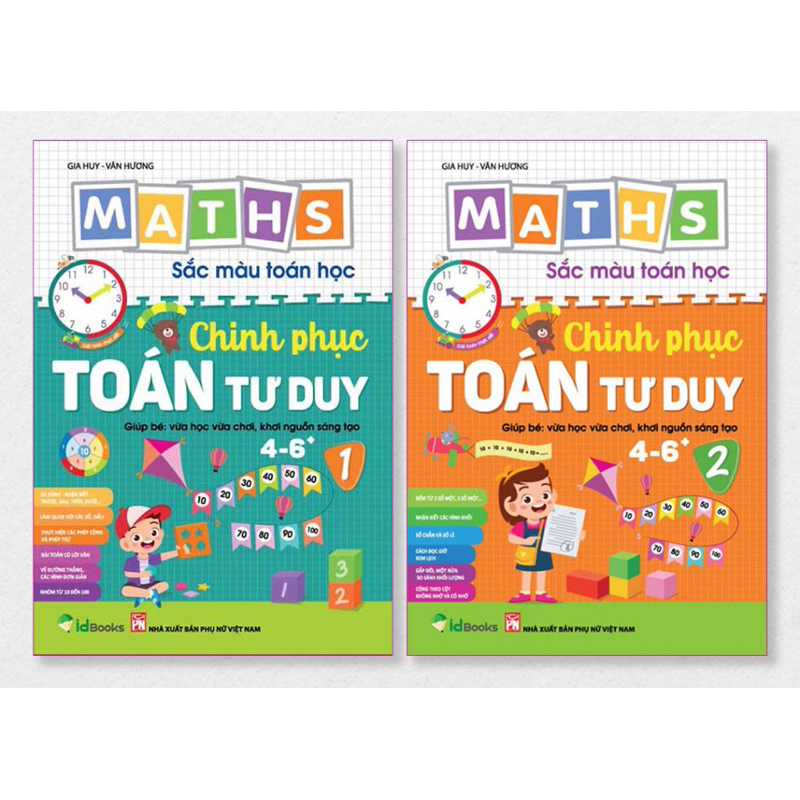 Book for 4-6 Years Old - Conquering Math Thinking MAThS Colorful ...