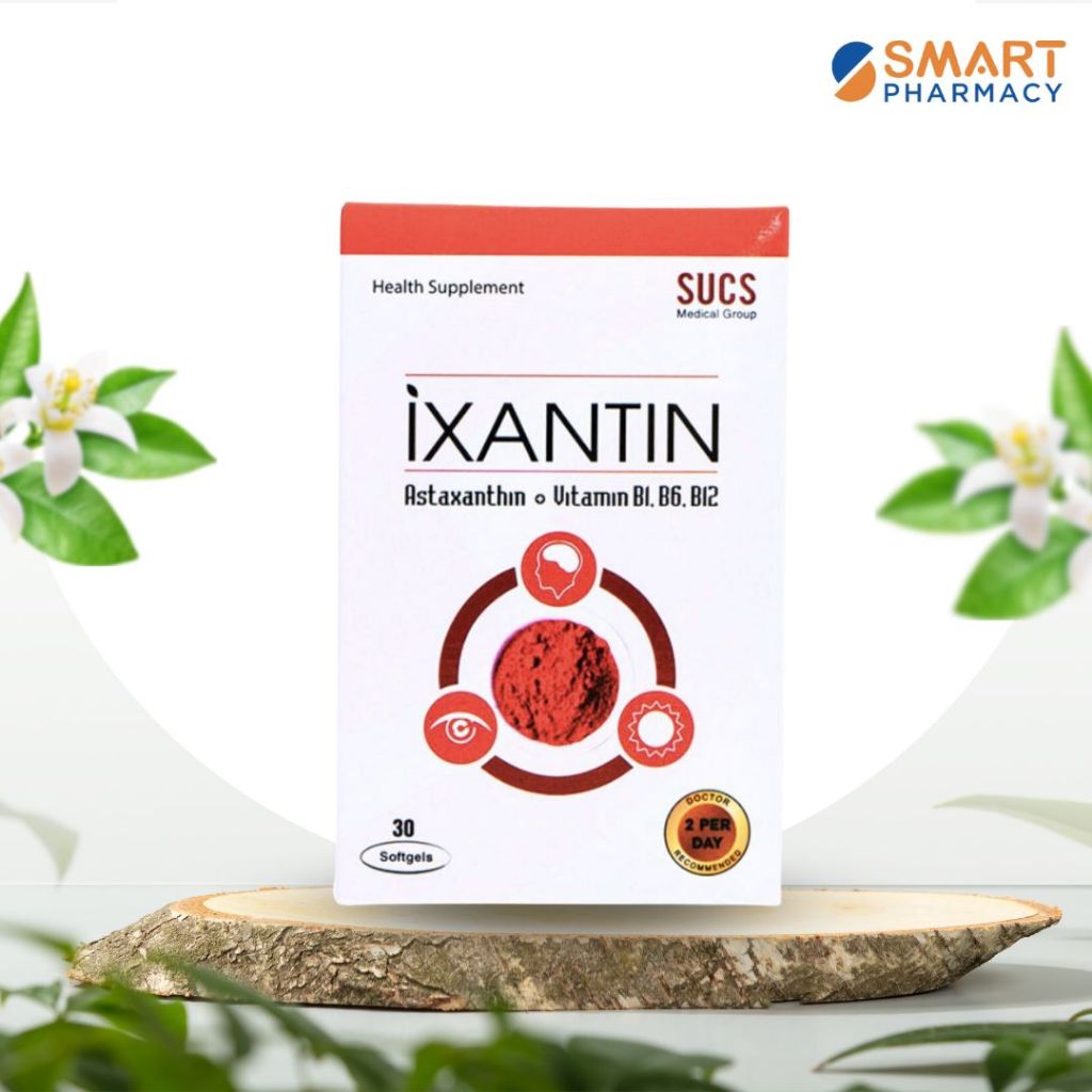 Ixantin Eye Tonic Tablets (ASTAXANTHIN & Vitamins B1, B6, B12 ...