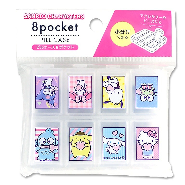 [Daiso Japan] Convenient, Easy-to-Carry Daily Medicine Box - Sanrio ...