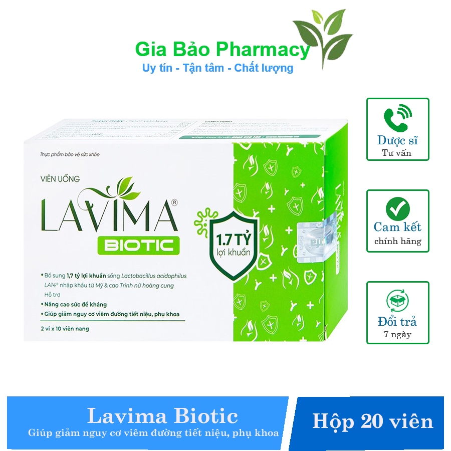 Lavima Biotic pills supplement beneficial bacteria, reduce the risk of ...