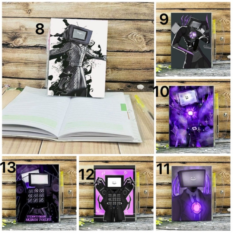 Titan tv man skibidi toilet notebook with free pen / titan tv man game ...