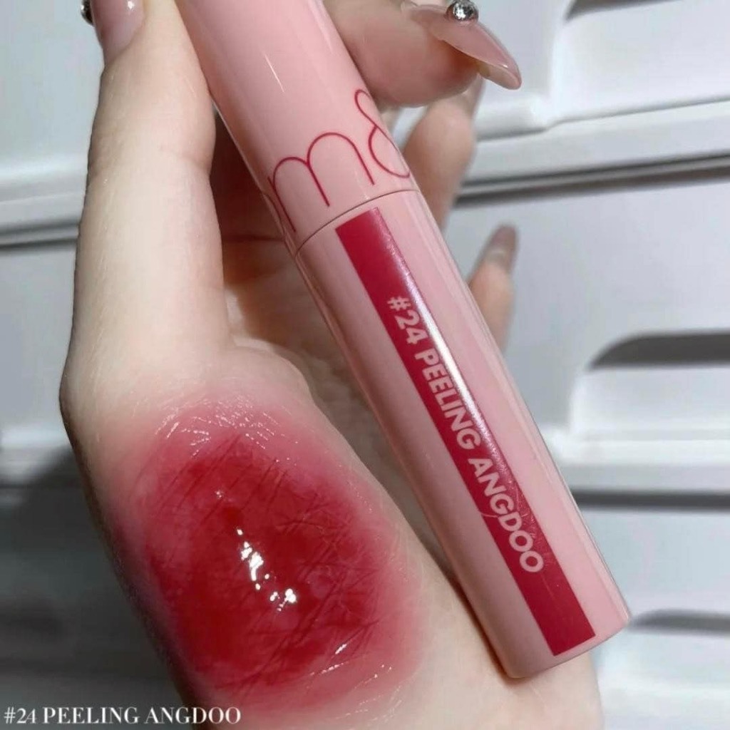 Romand Juicy Lasting Tint Glossy Lipstick Color 24 Peeling Angdoo and ...