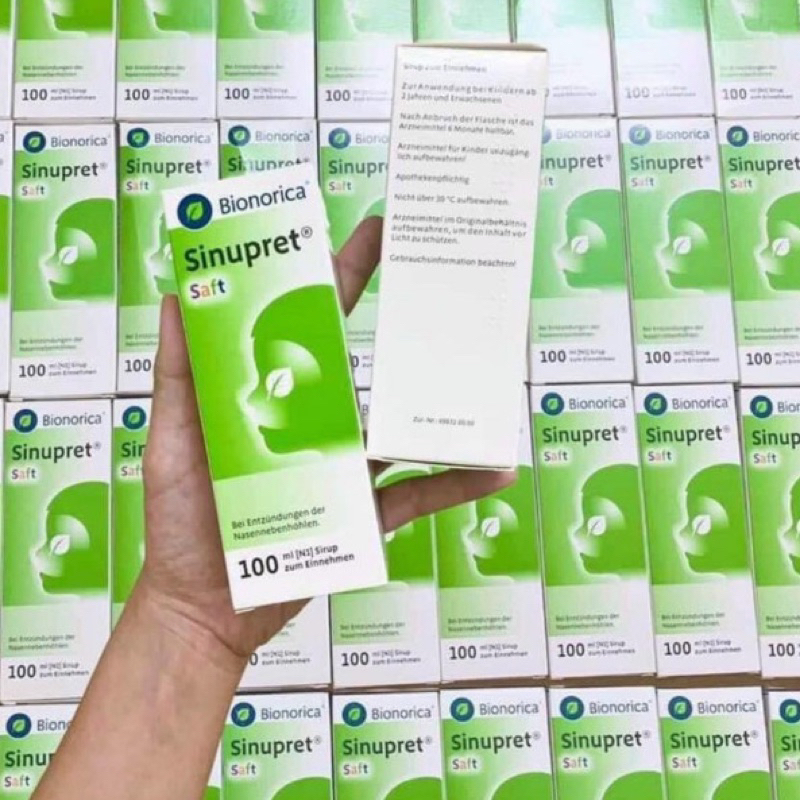 Sinupret Saft syrup supports breathing with runny nose and rhinitis for ...