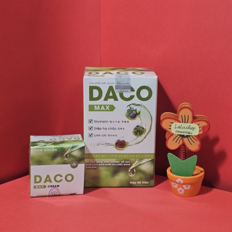 Combo Daco Max Dermatological Tablets Box of 60 Tablets And Lotion Daco ...