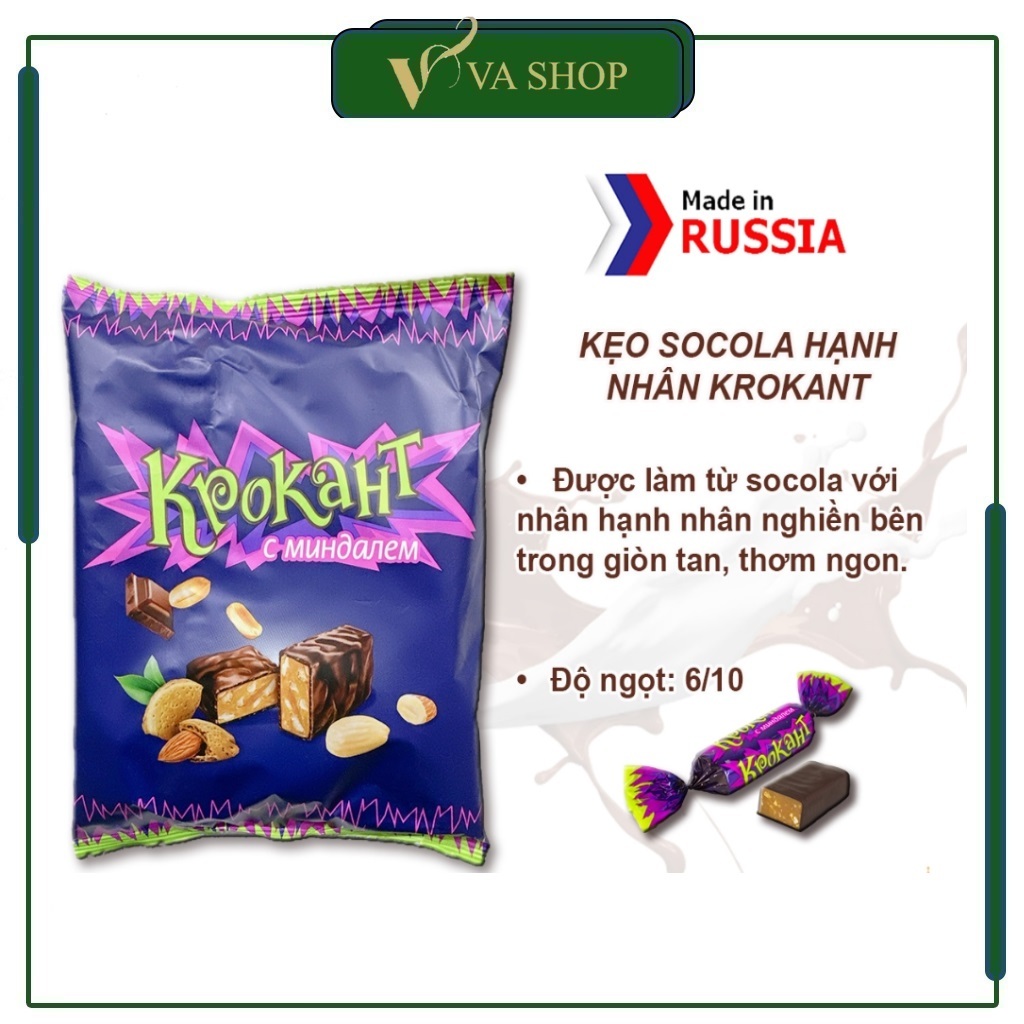 Russian Krokant almond chocolate candy pack 180gr - 500gr | Shopee Malaysia