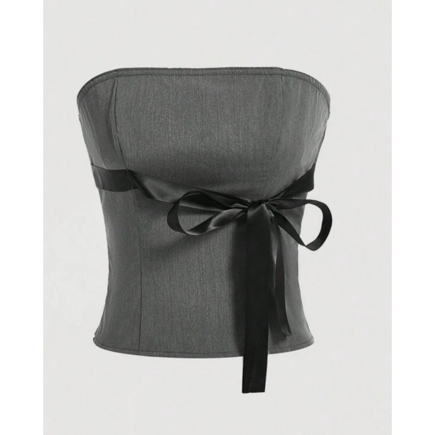 Nancy TOP (GREY) | Shopee Malaysia