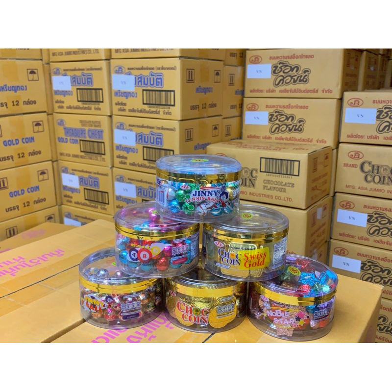 Thai Coin Chocolate / Ball / tim / sao Jinny Ball With All Pictures ...