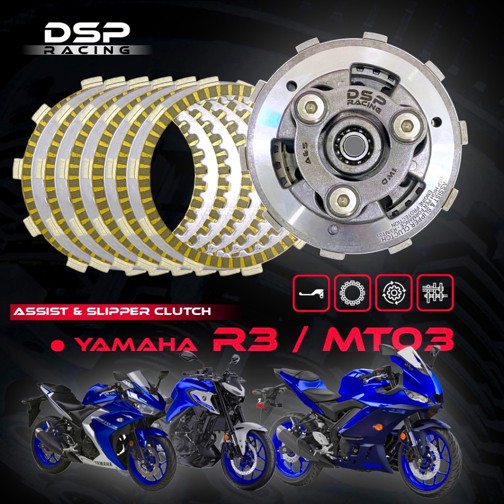XO Assist 3-Spring Complete Clutch & Slipper YZF - R3 MT03 PnP (Using ...