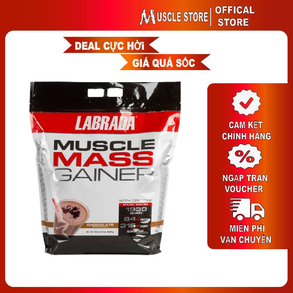 Muscle Mass Gainer - Labrada 12 Lbs - Weight gain milk, supports weight ...