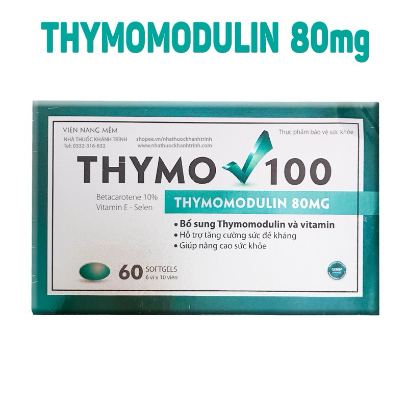 Thymo V100 pills - Strengthens the body's resistance (Box of 60 pills ...