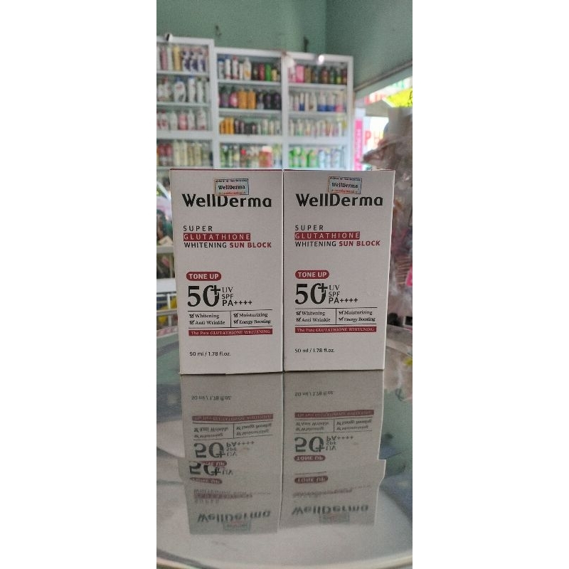 Wellderma Super Glutathione Whitening Sun Block Korean tone-enhancing ...