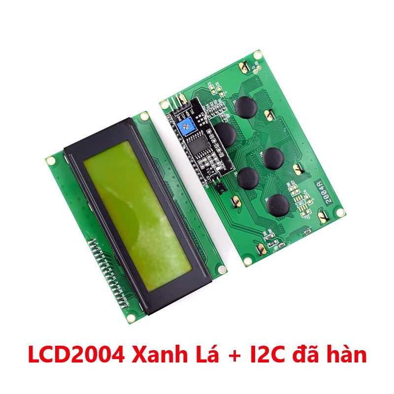 2004 5V green LCD screen with backlight, I2C soldered | Shopee Malaysia